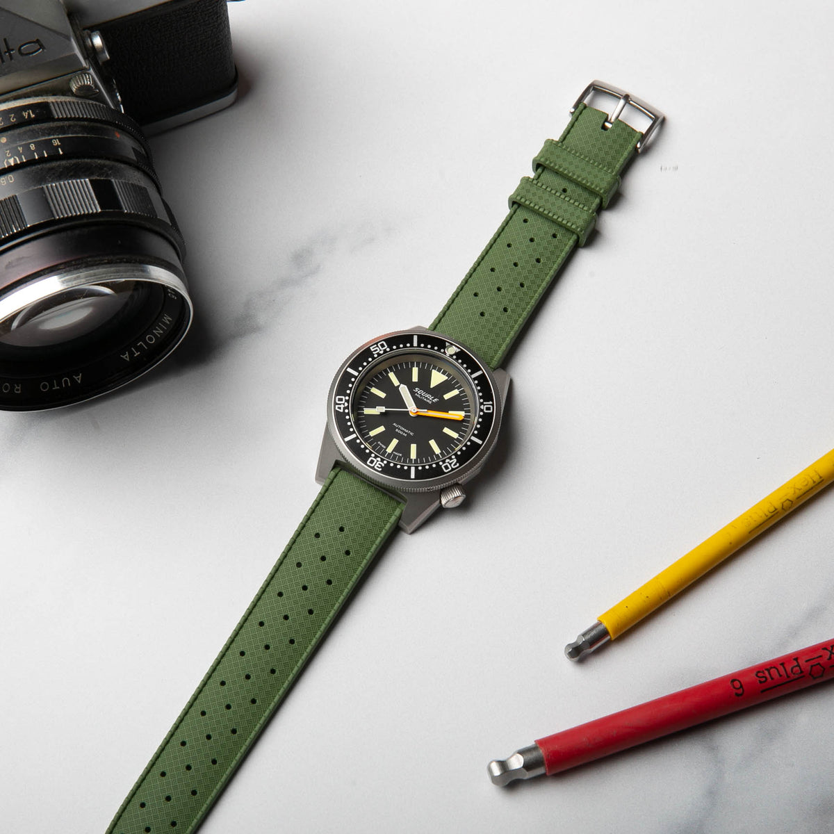 Green FKM Rubber Tropical Style Strap – North Straps