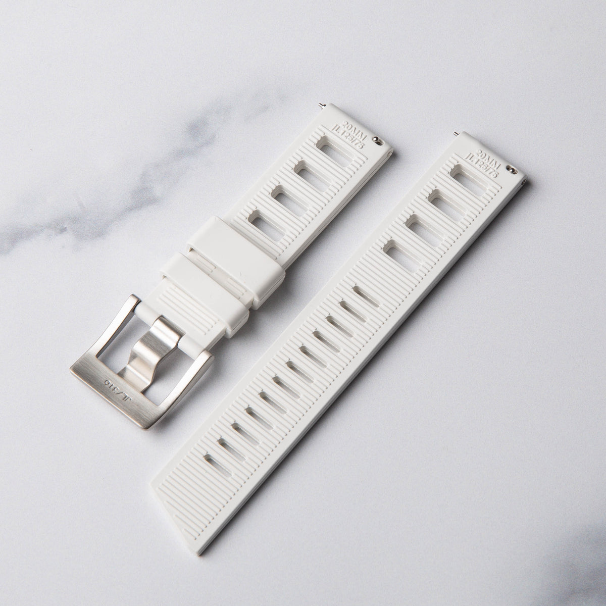 White Kraken Rubber Dive Strap – North Straps