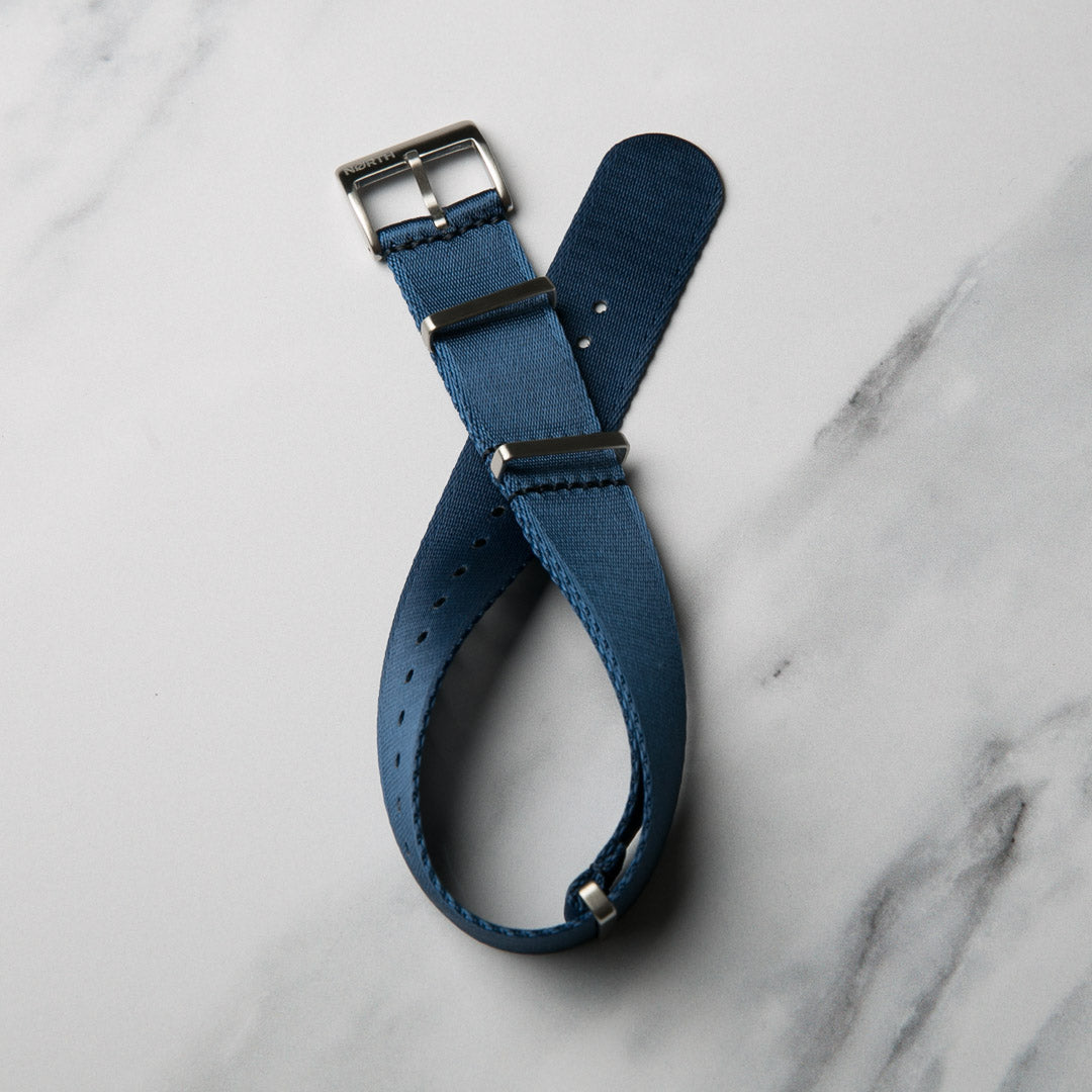 Blue Premium Military Watch Strap – North Straps