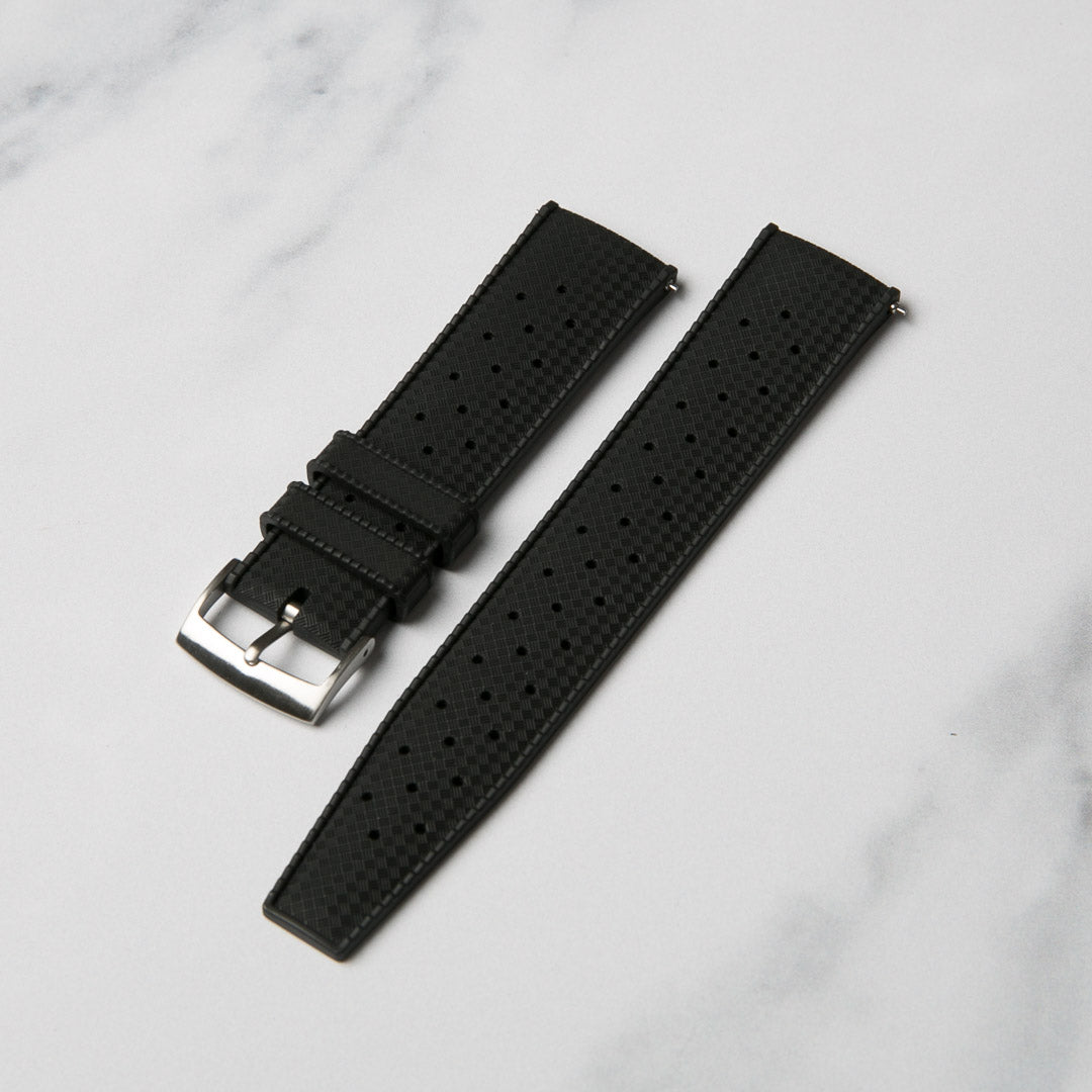 Black FKM Rubber Tropical Style Strap – North Straps