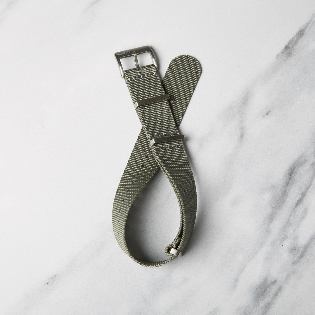Grey Tough Military Watch Strap – North Straps