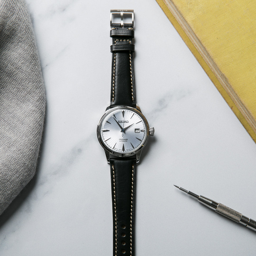 Black Horween Chromexcel Leather Watch Strap – North Straps